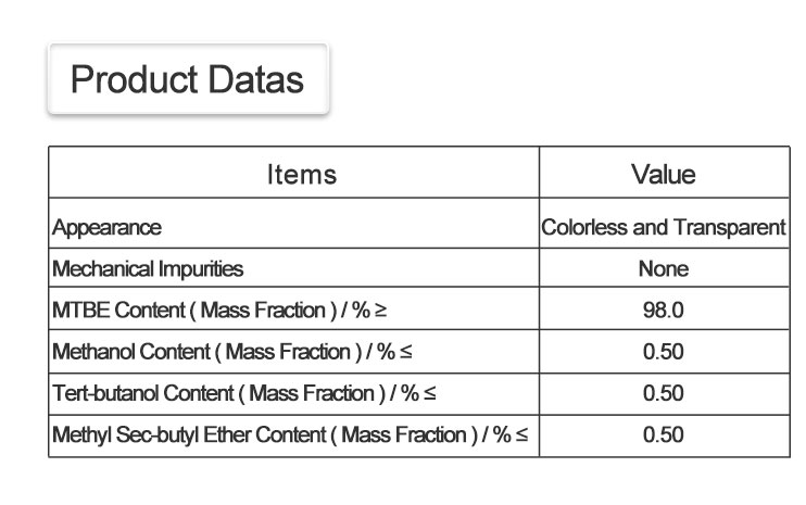 Methyl Tertiary Butyl Ether ( MTBE )- Hengli Group